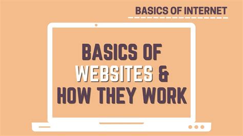 basics of websites and how they work basics of internet bite sized tech