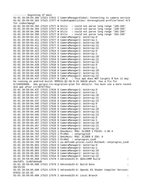 Log Cat 1735754344165 Pdf Computer Programming Software