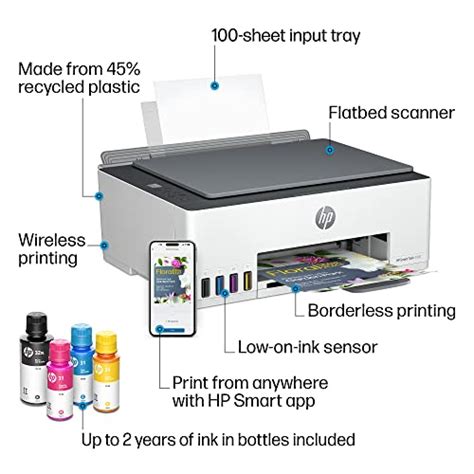 Hp Smart Tank Wireless All In One Ink Tank Printer With Up To Years Of Ink Included