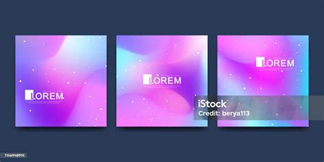 브로셔 커버 배너에 대 한 현대 벡터 템플릿입니다 추상 유체 3d 모양 벡터 유행 액체 색상 배경 설정 합니다 컬러 유체 그래픽 구성 그림 0명에 대한 스톡 벡터 아트 및