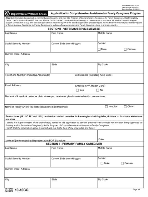 Va Form 10 3542 Printable Fill Online Printable Fillable Blank Form