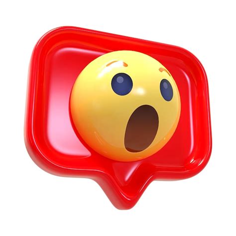 Premium Photo Wow React 3d Rendered Icon