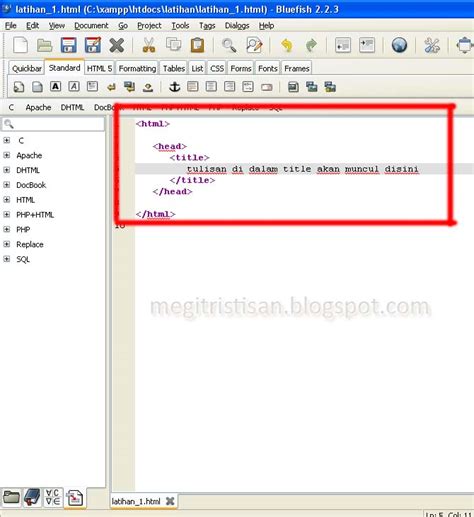 √ Head Title And Body Pada Html Megi Tristisan