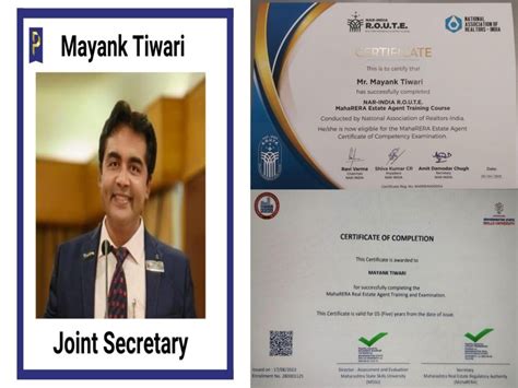 Mayank Tiwari On Linkedin Finally Become Maharera Certified Realtor
