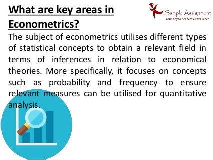 A Key Guide To Econometrics Important Key Areas In Econometrics PPT