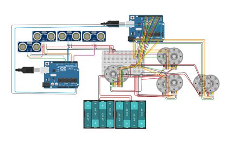 Circuit Design Arduino Moter Controler Tinkercad