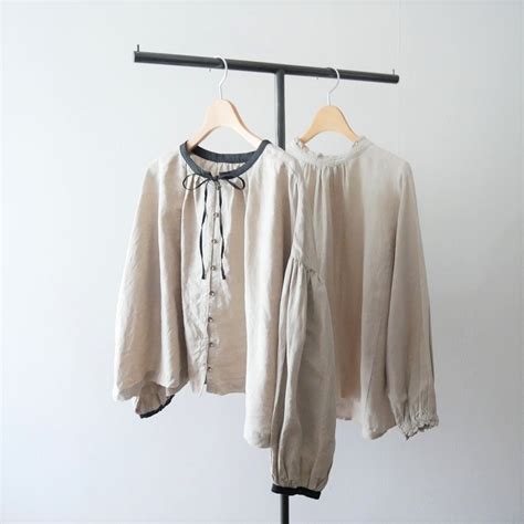 22ss Nest Robe リネン ショートスモックブラウス等