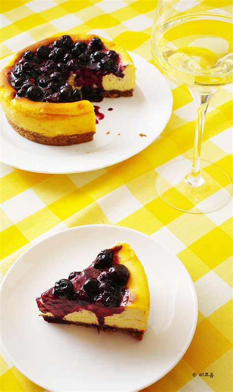 블루베리 콩포트 소스 뉴욕식 치즈 케이크 만들기 네이버 블로그