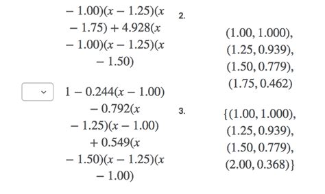 Solved Match The Interpolating Polynomials To Their Chegg