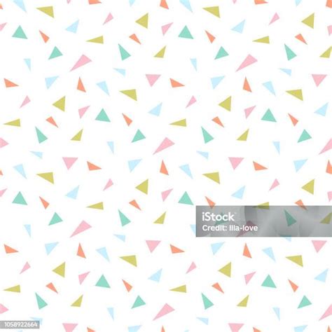 작은 삼각형 완벽 한 패턴입니다 추상 삼각형 형상 배경입니다 벡터 일러스트 레이 션 삼각형에 대한 스톡 벡터 아트 및 기타 이미지 삼각형 색종이 조각 작은 Istock