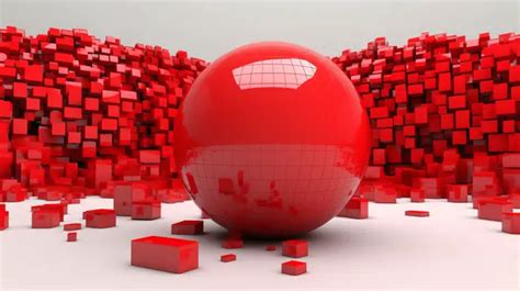 빨간색 큐브 3 사이에 앉아있는 빨간 공 흰색 배경에 추상 빨간색 구체로 3d 블록 고화질 사진 사진 구체 배경 일러스트 및 사진 무료 다운로드 Pngtree