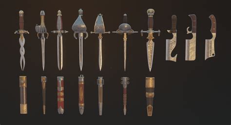 modular dagger set part 3 in weapons ue marketplace