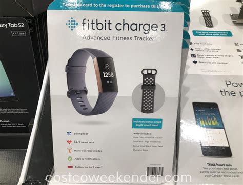 Fitbit Charge 3 Fitness Tracker Costco Weekender