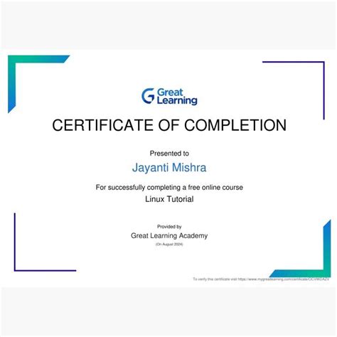Jayanti Mishra On Linkedin Linux Certification Greatlearning