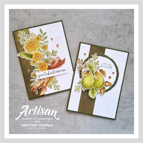 Fruitful Blessings Stampin Up Cards Su Berry Harvest Cards