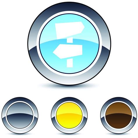Beautiful Glossy Round Button Icon Web 19294 Free EPS Download 4 Vector