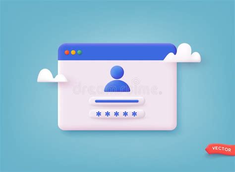 Computer And Account Login And Password Form Page Sign In To Account