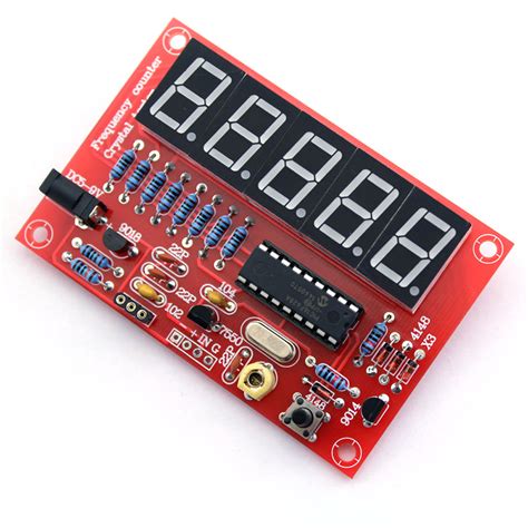 50mhz Crystal Oscillator Frequency Counter Tester Diy Frequency Meter Cymometer Kit 5 Digits