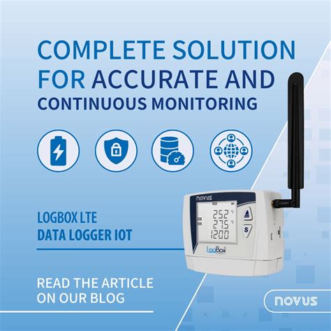 Logbox Lte Novus Iot Data Logger Was Designed To Be The Ultimate Solution For Real Time