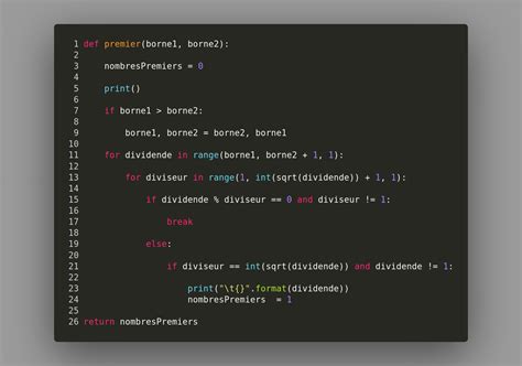 Afficher Nombres Premiers Intervalle Python Samuel Forestier