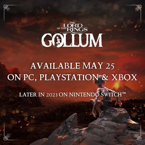 Gollum Game Set To Release May 25th Rcounciloftherings