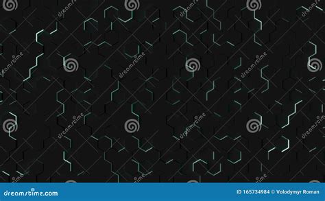 Circuit Board Technology Tree Pattern Concept Render Background Blue And Yellow Abstract Scifi