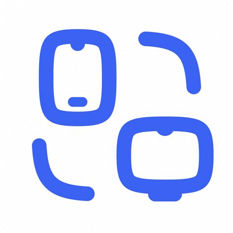 Database Network Server Web Sync Synchronizing Devices Icon