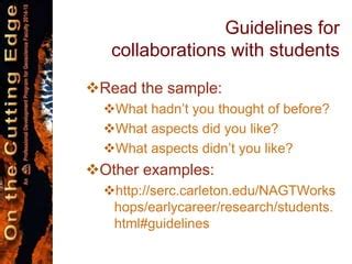 Building Collaborative Relationships For Research PPTX Resume Writing And Advice Job Search