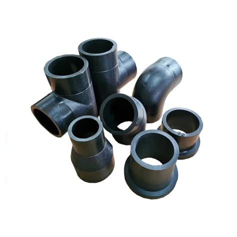 HDPE 100 SDR11 SDR17 100 Raw Material Plastic Pipe Butt Fusion Fittings Pipe Fittings PVC