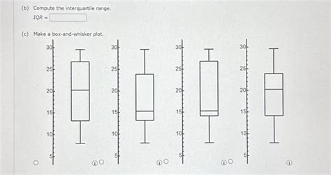Solved B Compute The Interquartile Range Iqra Compute