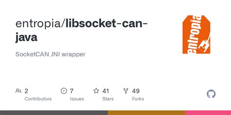 Github Entropialibsocket Can Java Socketcan Jni Wrapper