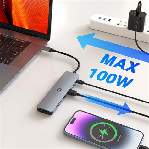 Snapklik Com TOTU USB C Hub In USB C Hub Multiport Adapter