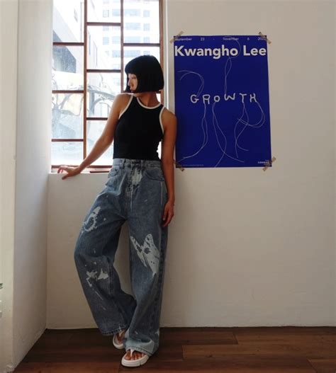 Y2k패션 네스티팬시클럽 그래픽 와이드팬츠 코디 네이버 블로그