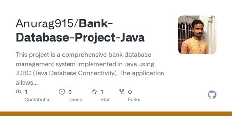 Github Anurag915bank Database Project Java This Project Is A Comprehensive Bank Database