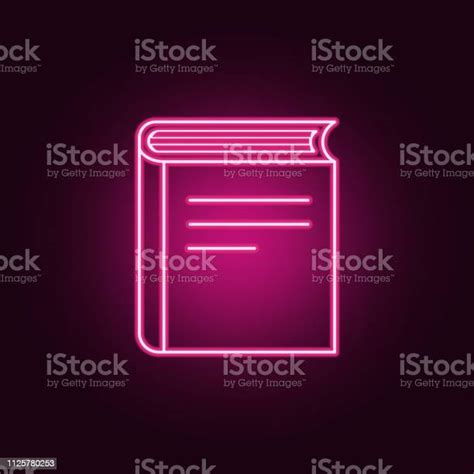 책 아이콘입니다 도 서 및 잡지 네온 스타일 아이콘의 요소 정보 그래픽 모바일 응용 프로그램 웹 디자인 웹 사이트에 대 한 간단한 아이콘 0명에 대한 스톡 벡터 아트 및