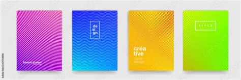 Geometric Wave Pattern Background Abstract Line Texture Vector Color Gradient Design Color