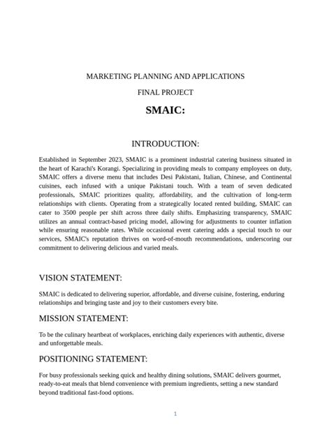 Final Project Report Pdf Logistics Marketing