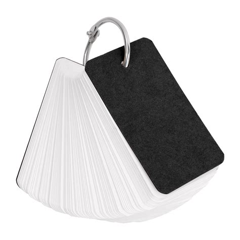 100sheet Handwritten Card Portable Blank Binder Note Pad Index Card Note Memo Papers With Iron