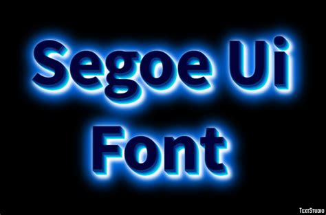 Segoe Ui Font Text Effect And Logo Design Font