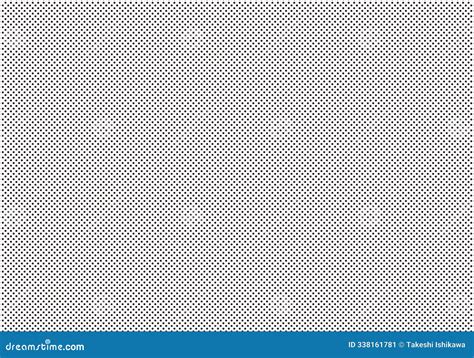Vector Seamless Monochrome Halftone Texture Isolated On A White Background Horizontally And
