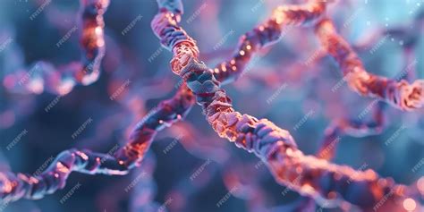 Protecting Chromosome Ends 3d Visualization Of Telomeres Concept Telomeres Chromosome Protection