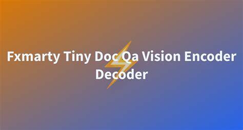 Fxmarty Tiny Doc Qa Vision Encoder Decoder A Hugging Face Space By Rajesh1970