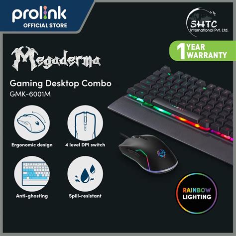 Best Deals For Prolink Megaderma Gaming Desktop Combo Keyboard Mouse Gmk M In Nepal