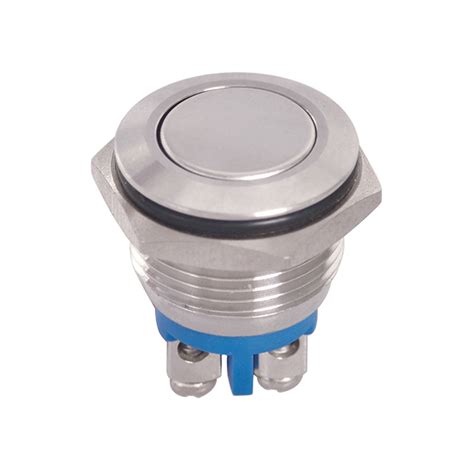 Metal Pushbutton Switch Spst No Type Off On Momentary Ip65 M16 2a