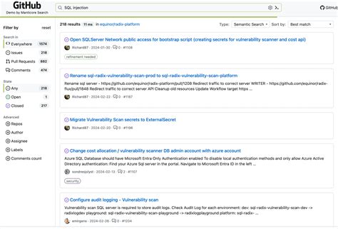 Vector Search On Github