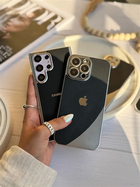 قاب گوشی آیفون و سامسونگ فلز و چرم مصنوعی شیک اسپرت