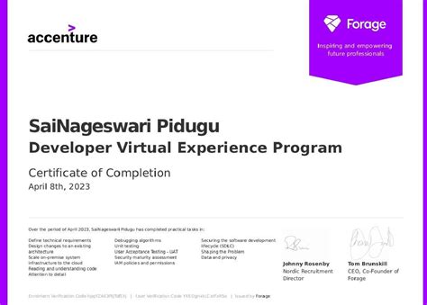 Sainageswari Pidugu On Linkedin Forage Virtualexperience Accenture