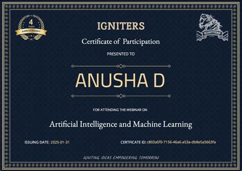 Anusha D On Linkedin Ai Machinelearning Artificialintelligence Learning Webinar