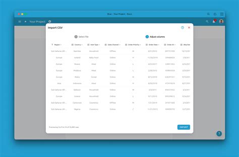 Csv Import Blue