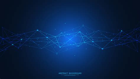 점과 선을 연결하는 추상기술 배경 글로벌 네트워크 연결 인터넷 기술 및 디지털 통신 개념 로우 폴리곤 모델링에 대한 스톡 벡터 아트 및 기타 이미지 Istock